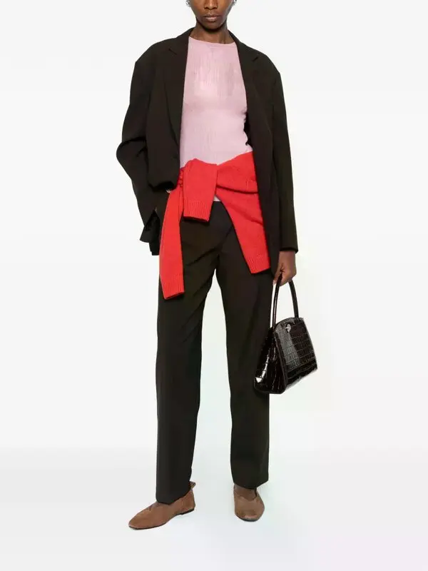 THE FRANKIE SHOP Bea Pleated Straight Trousers