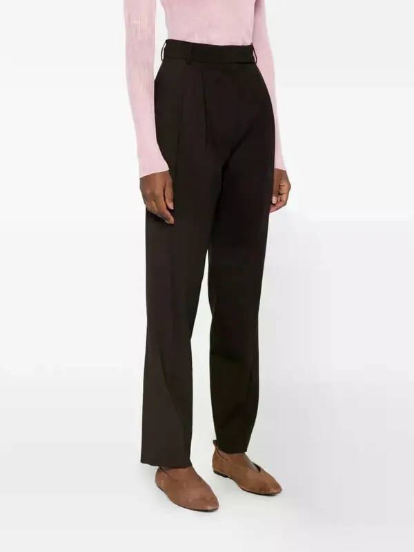 THE FRANKIE SHOP Bea Pleated Straight Trousers