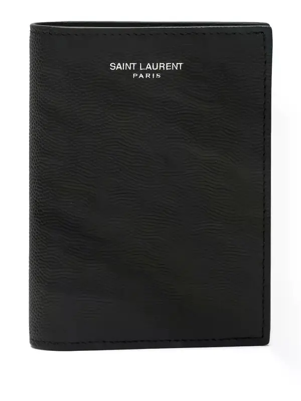 Saint Laurent Leather Cardholder - Black