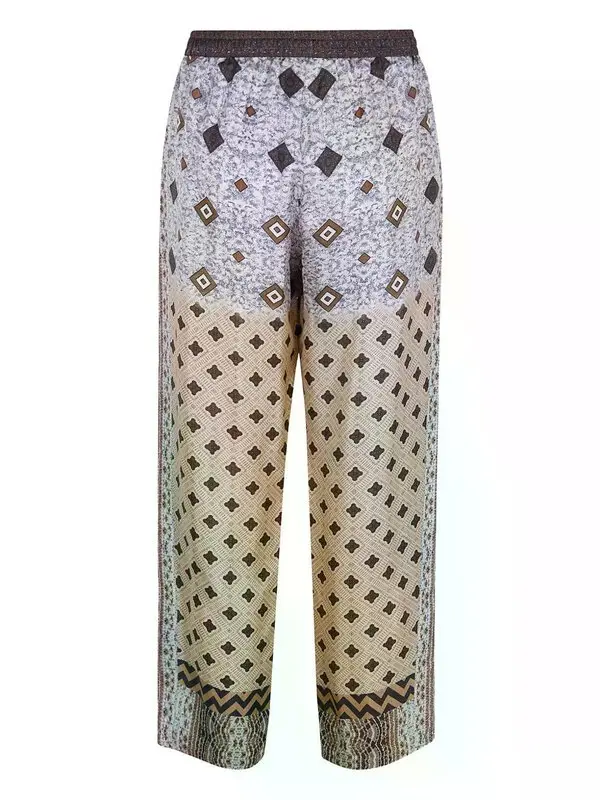 PIERRE-LOUIS MASCIA Patterned Trousers - Neutrals