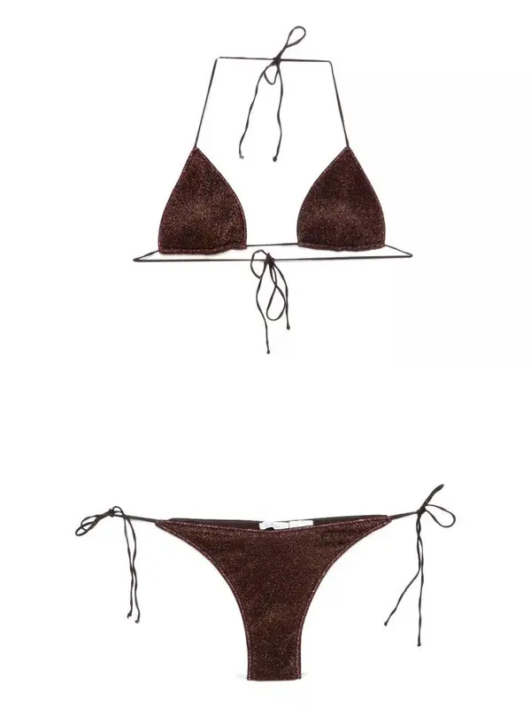 Oseree Triangle Beachwear - Brown