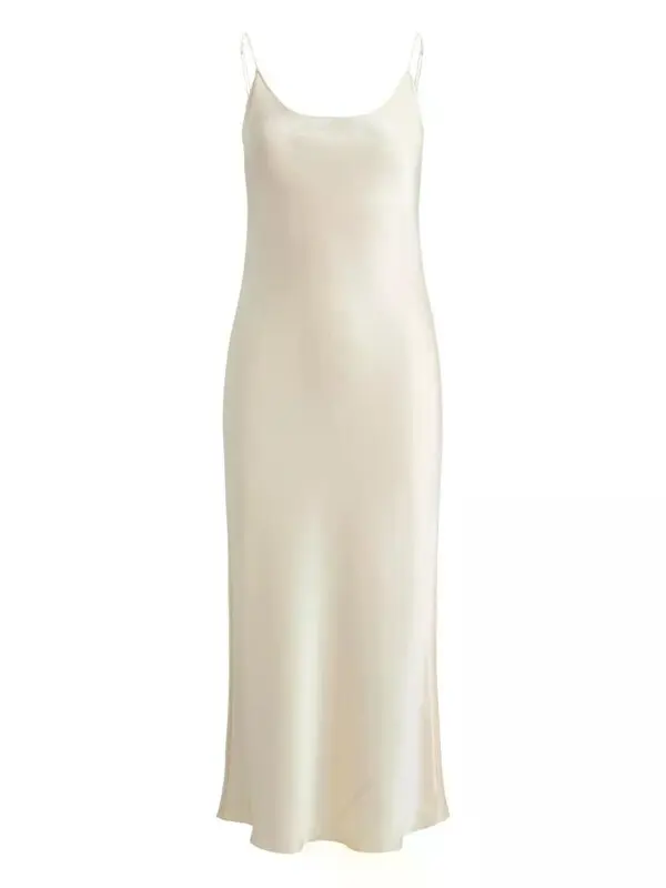 Polo Ralph Lauren Scoop-neck Slip Dress - Neutrals