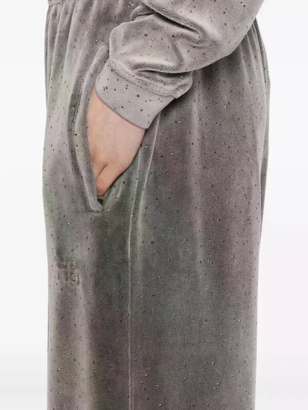 Alexander Wang Crystal-embellished Track Pants