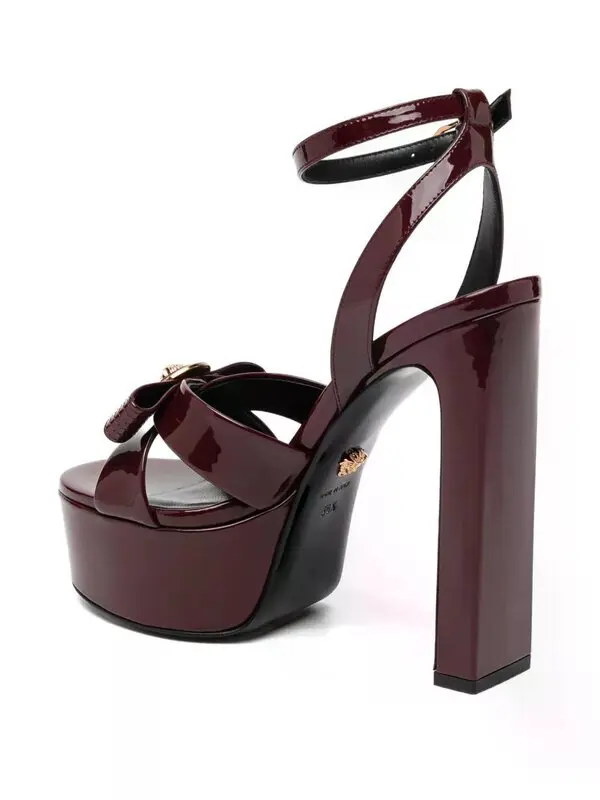 Versace 140mm Ribbon Sandals - Red