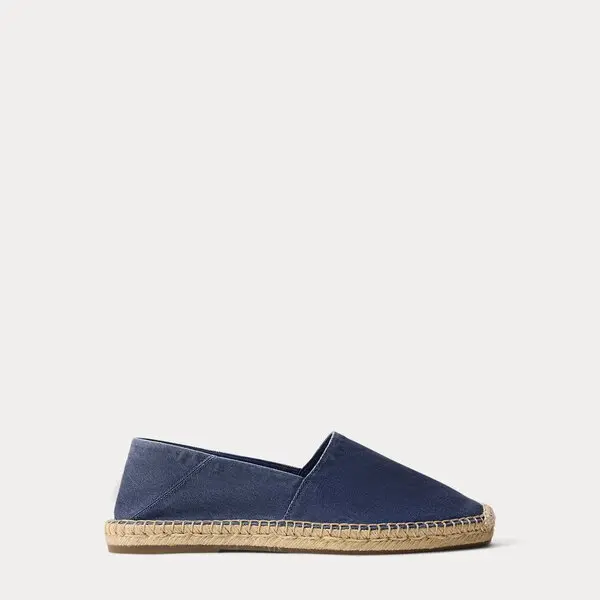 Ralph Lauren Cevio Washed Canvas Espadrille - Navy