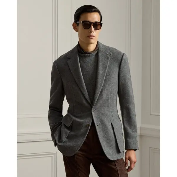 Ralph Lauren Kent Handmade Herringbone Wool Jacket