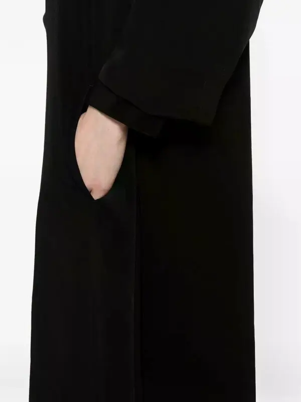 Yohji Yamamoto Crepe De Chine Wrap Dress