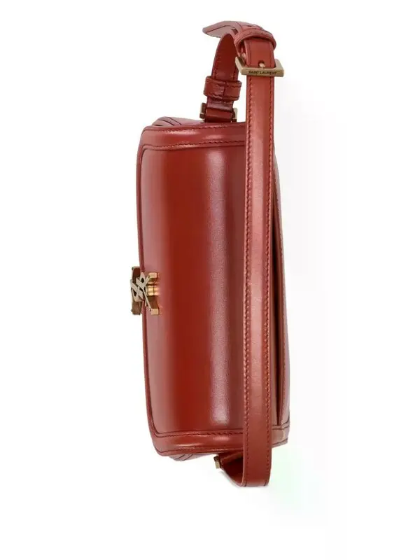 Saint Laurent Mini Solferino Leather Shoulder Bag - Brown