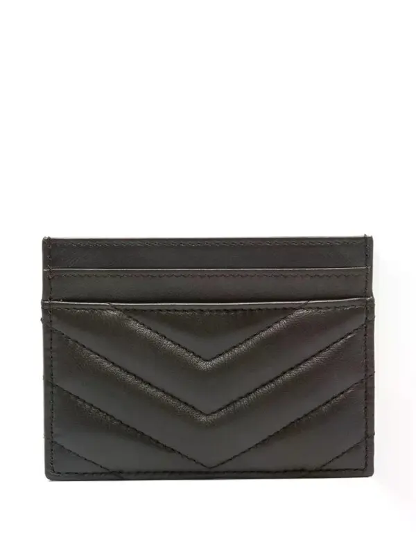 Saint Laurent Chevron Logo Card Holder