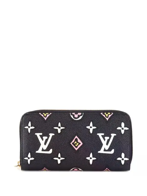 LOUIS VUITTON Zippy Wallet Wild At Heart Monogram Giant Small Wallets - Black
