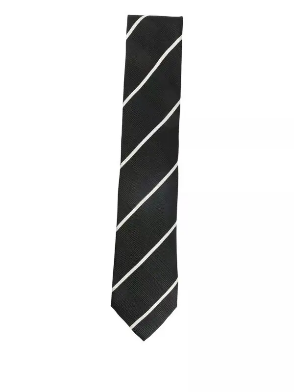 TOM FORD Striped Neck Tie - Black