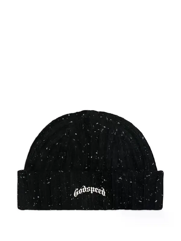 GODSPEED Logo-emblem Beanie Hat - Black