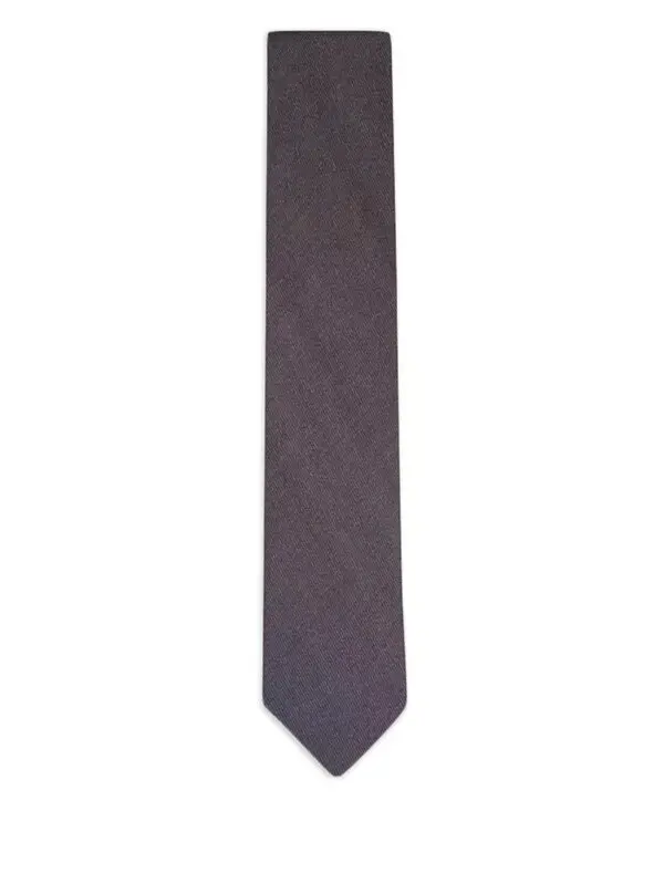 Canali Textured Neck Tie - Blue