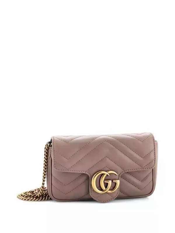 Gucci Gg Marmont Mini Crossbody Bag - Neutrals