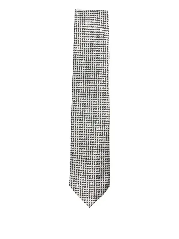 TOM FORD Patterned Neck Tie - Grey