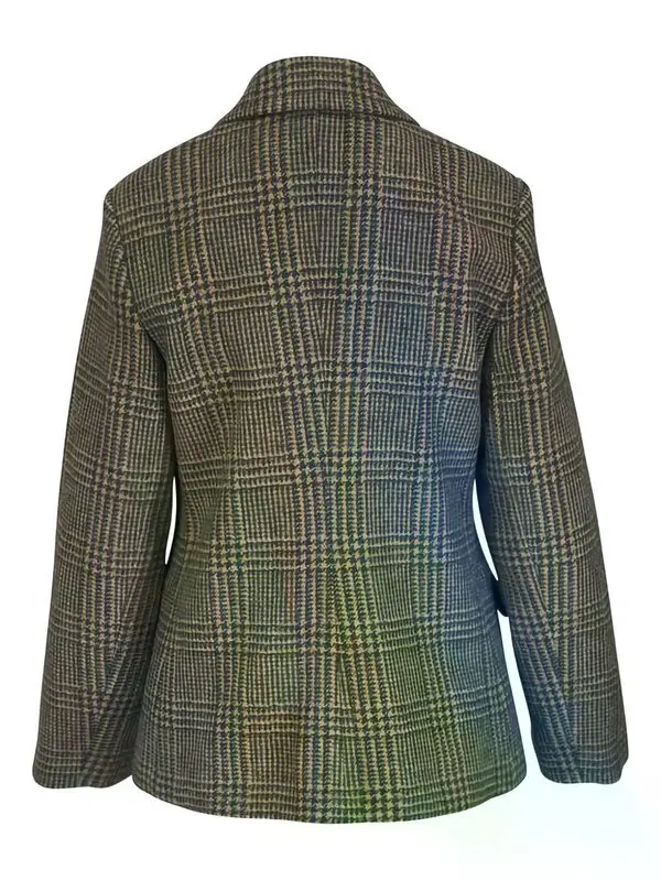 Antonelli Firenze Double-breasted Plaid Blazer