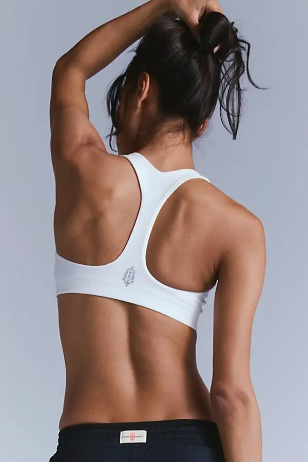 Free People Win Win Sweetheart Sports Bra - White