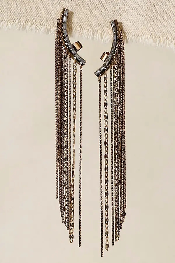 Free People Ear Climber Earrings - Gold