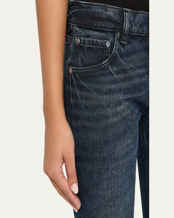 EB DENIM Maria Mid-rise Bootcut Jeans - Coppola