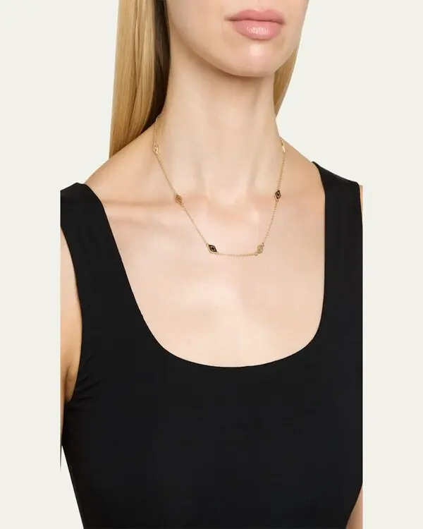 SYDNEY EVAN 14k Yellow Gold Evil Eye Chain Necklace