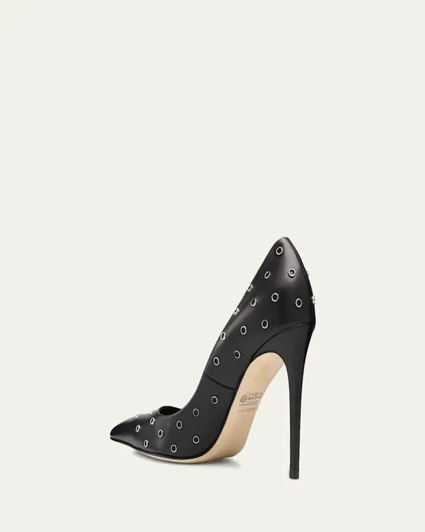 Alexander McQueen 105mm Studded Leather Pumps