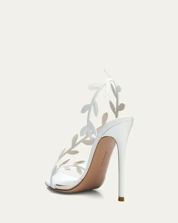 GIANVITO ROSSI 105mm Flavia Leather Wrap Sandals
