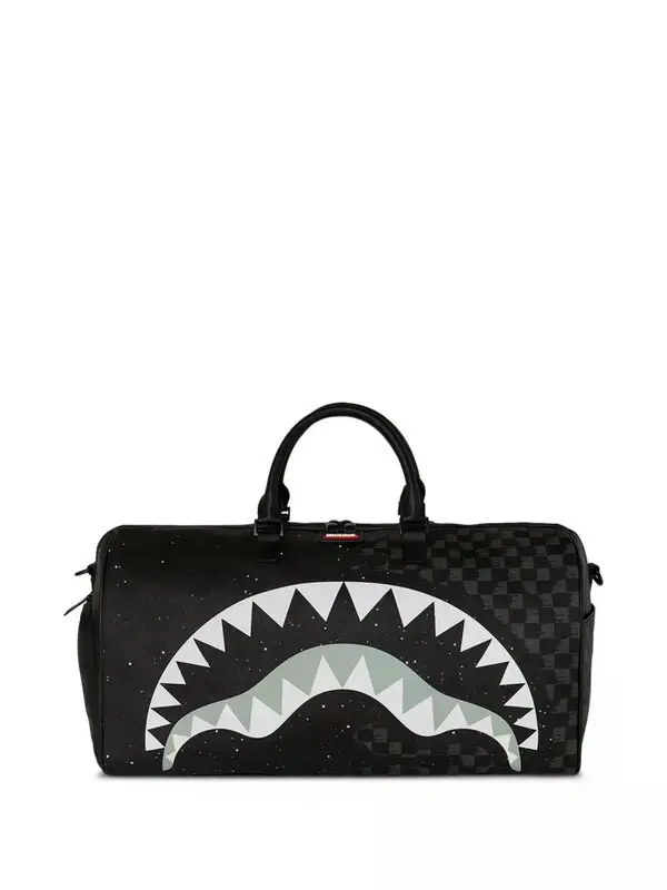 SPRAYGROUND Drip Shark Checkerboard Holdall - Black