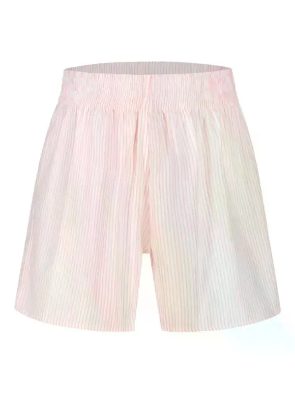PARAMIDONNA Cora Striped Shorts - White