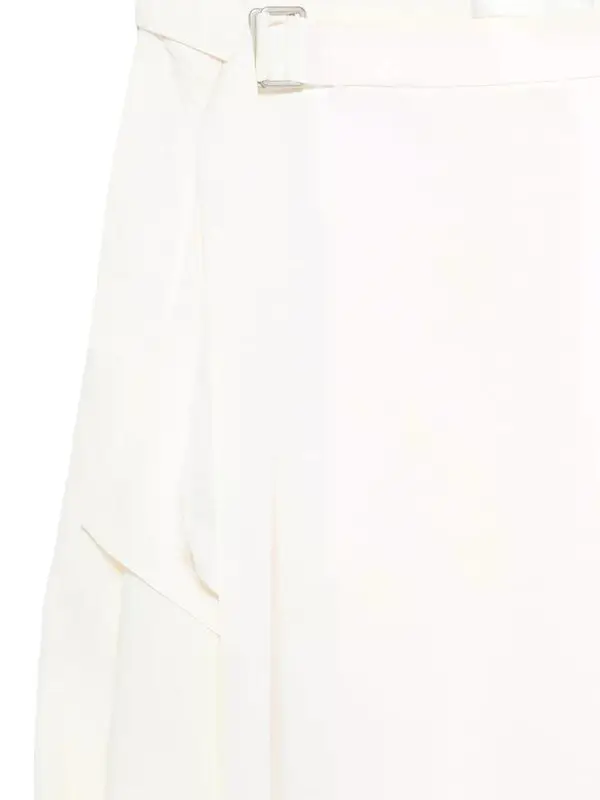 Christian Wijnants Buckle Draped Midi Skirt
