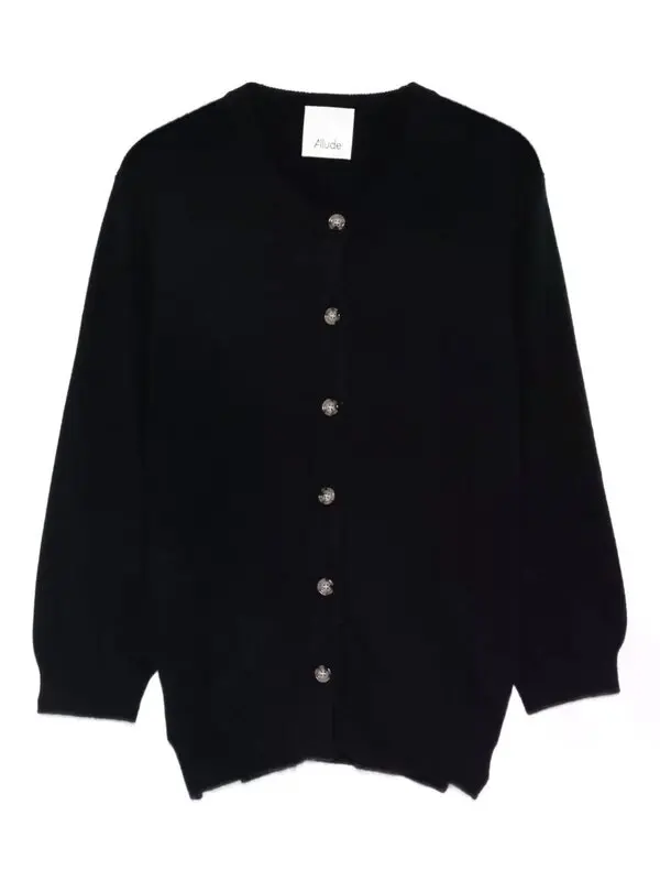 ALLUDE Button Cardigan