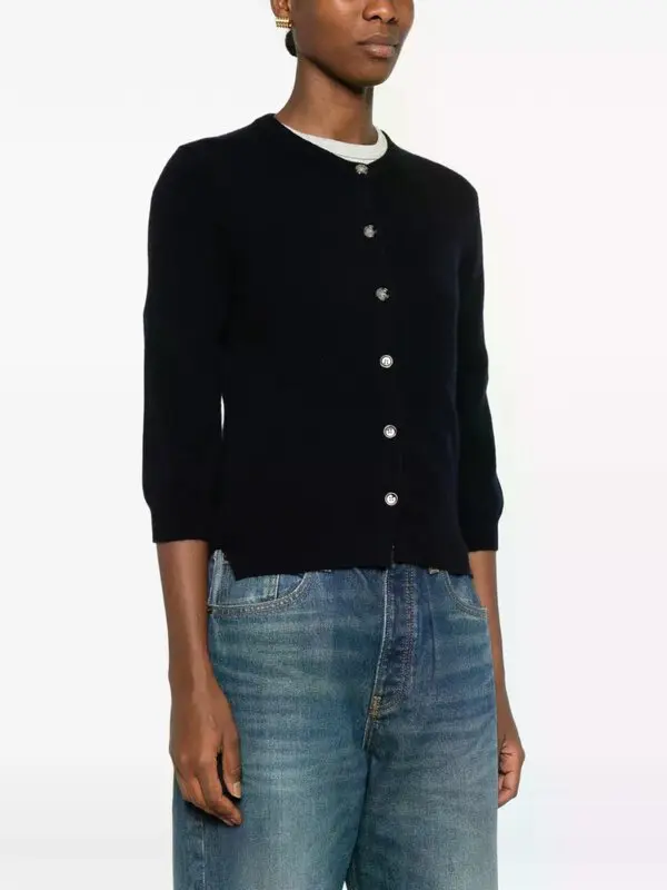 ALLUDE Button Cardigan