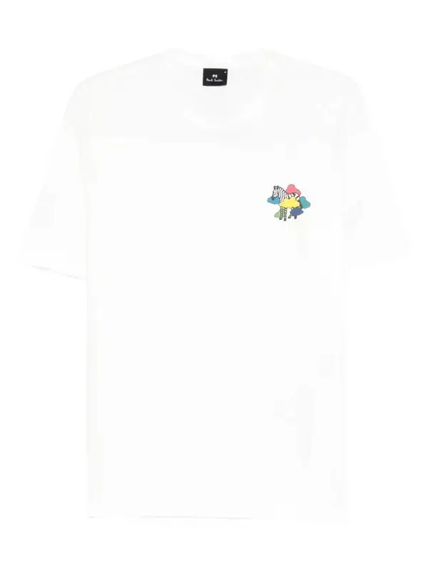 Paul Smith Print-detail T-shirt - White