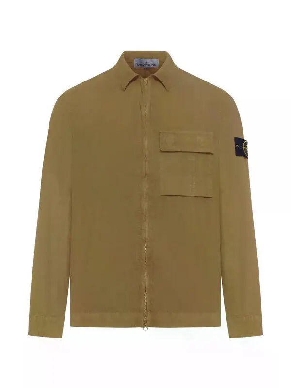 Stone Island Chest-pocket Zip-up Shirt Jacket
