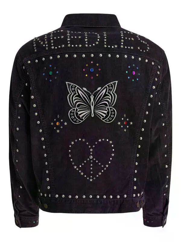 Needles Studded Embroidered Jacket - Black