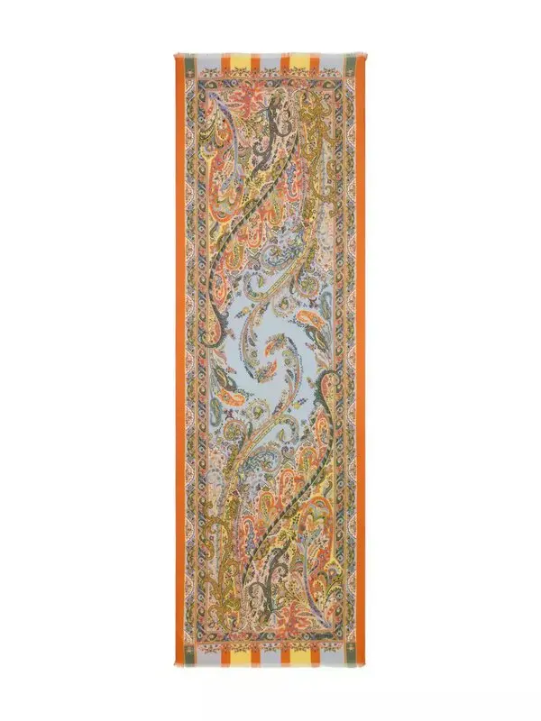 Etro Paisley Scarf - Blue