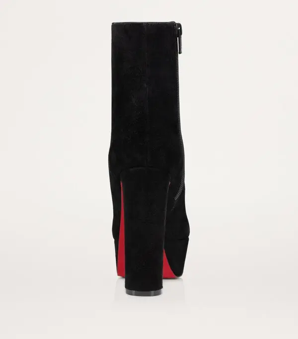 CHRISTIAN LOUBOUTIN Loo Booty 130 Suede Platform Boots