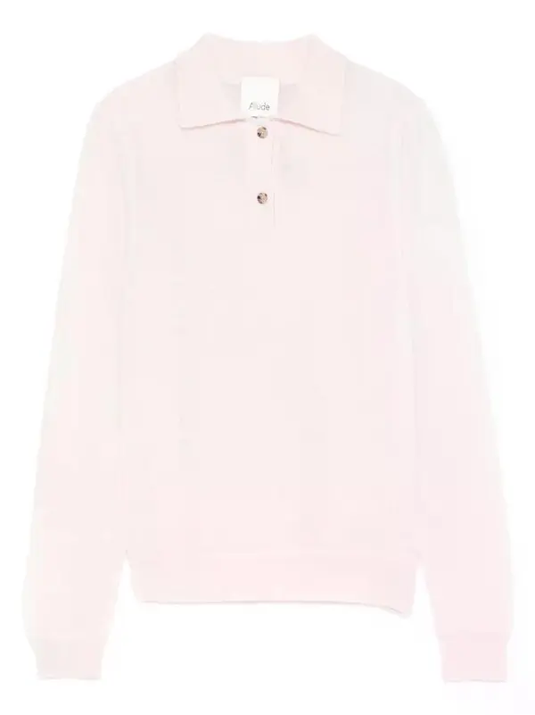 ALLUDE Button-fastening Polo Shirt