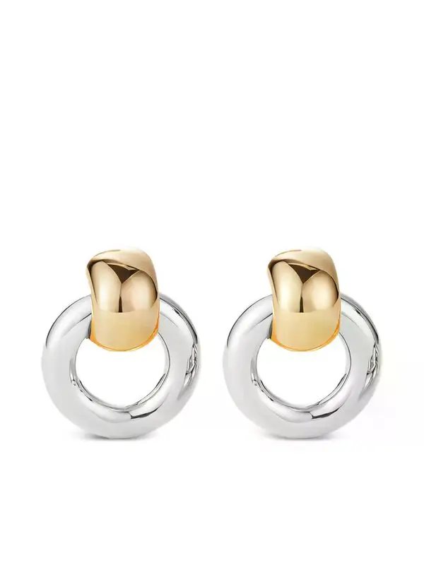 Jenny Bird Mega Faye Knockers Two-tone Earrings - Silver