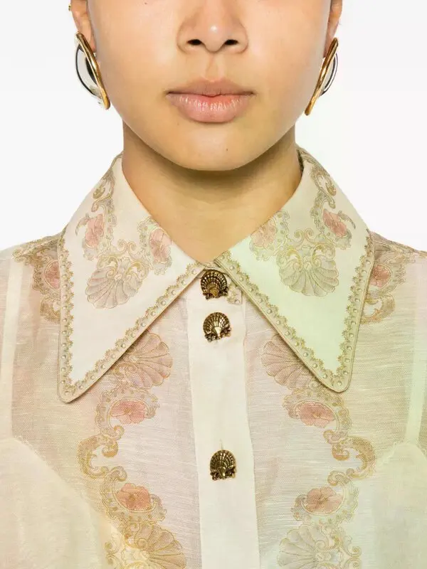 Zimmermann Printed Buckle Dress - Neutrals
