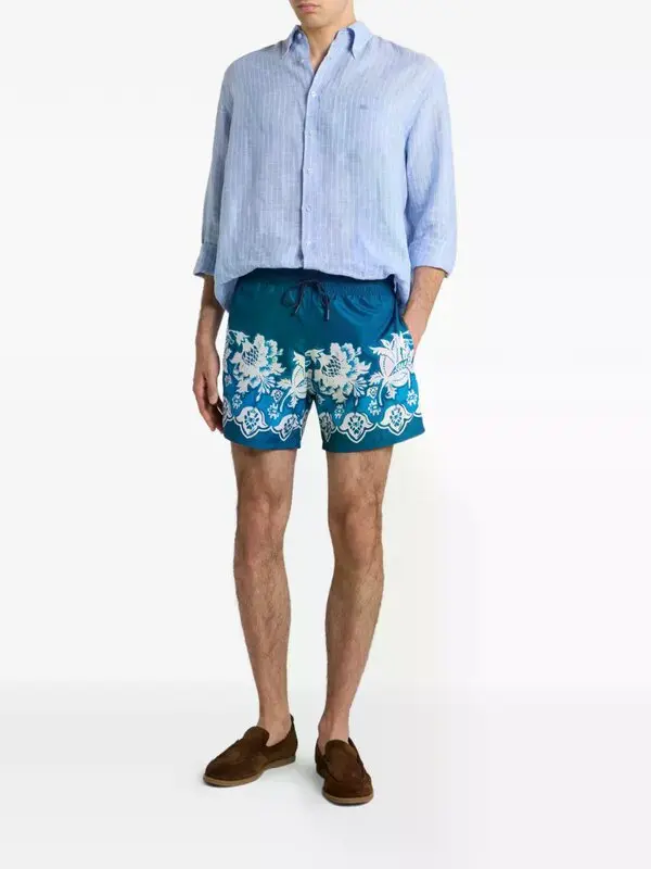 Etro Striped Buttoned Shirt - Blue