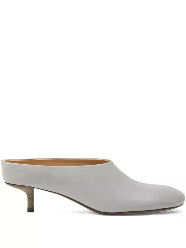 Marsèll Cotama Leather Mules - Grey