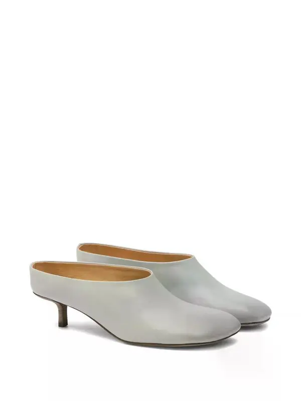 Marsèll Cotama Leather Mules - Grey