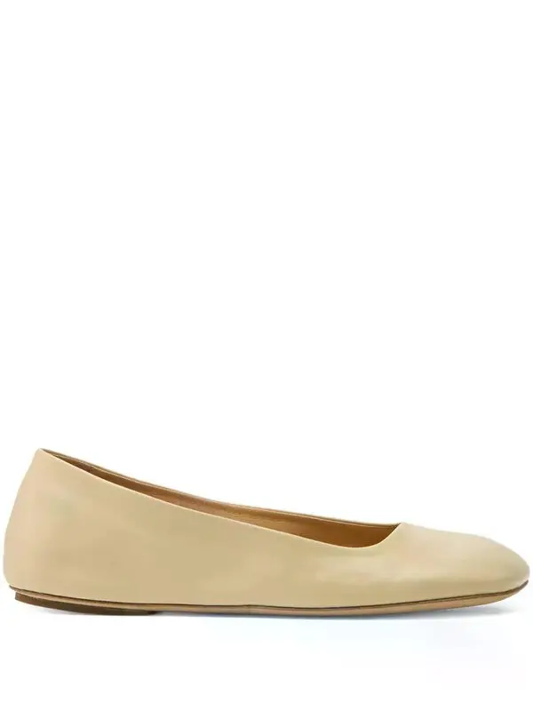 Marsèll Bama Square-toe Ballerina Shoes - Neutrals