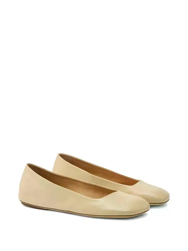 Marsèll Bama Square-toe Ballerina Shoes - Neutrals
