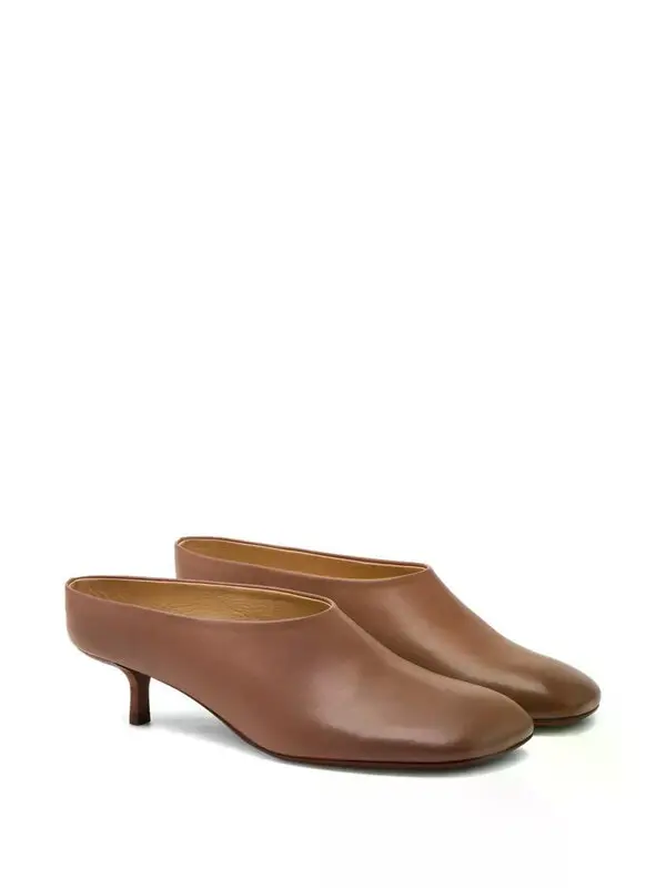 Marsèll Cotama Square-toe Mules - Brown