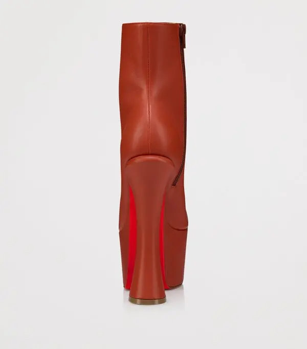 CHRISTIAN LOUBOUTIN Aquabootie 160 Leather Ankle Boots - Orange