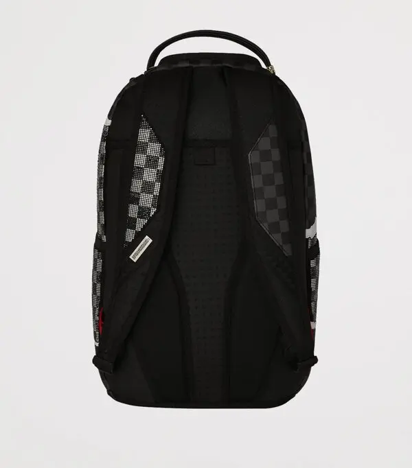 SPRAYGROUND Crystal-embellished Check Backpack