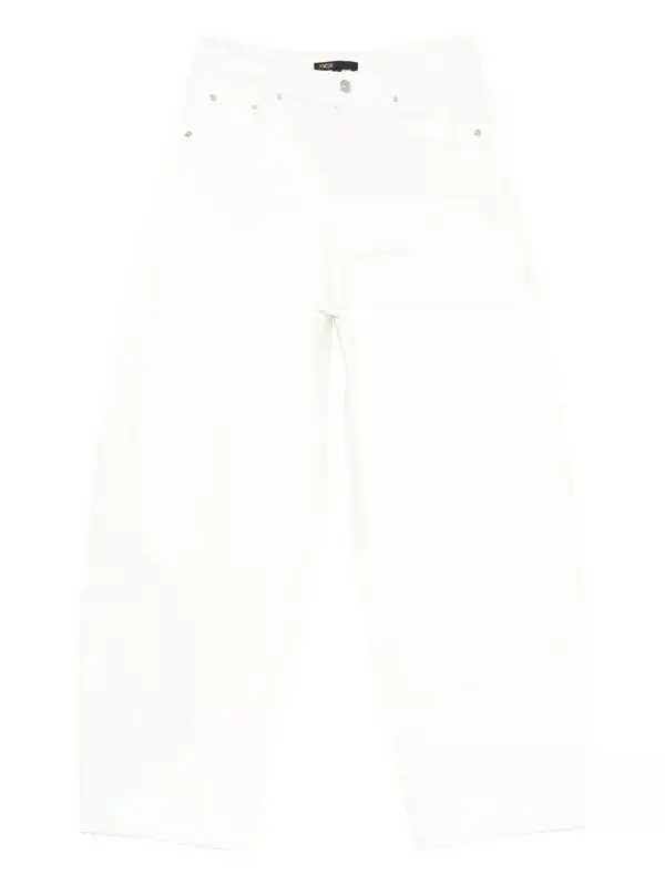 Maje Belt-loops Wide Leg Jeans - White