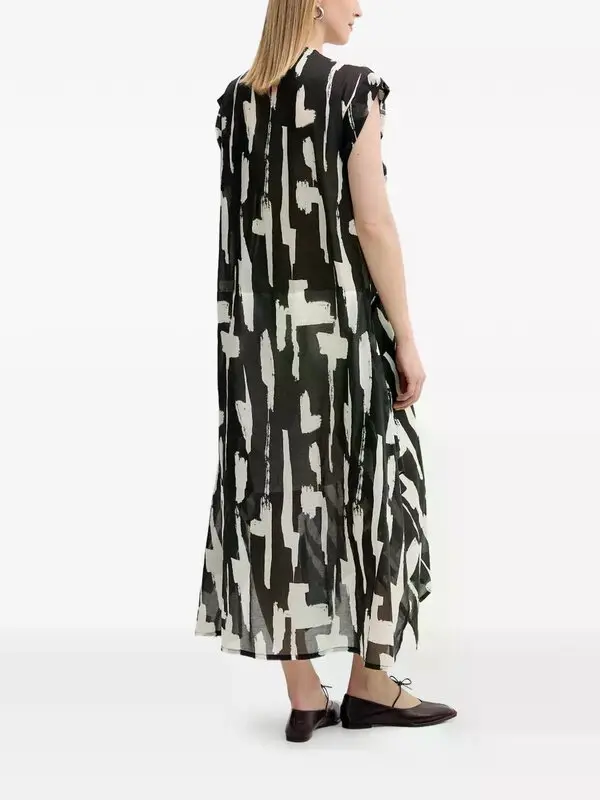 MMC STUDIO Graphic Print V-neck Dress