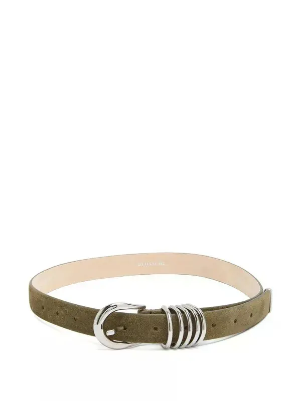 DEHANCHE Hollyhock Suede Belt - Green